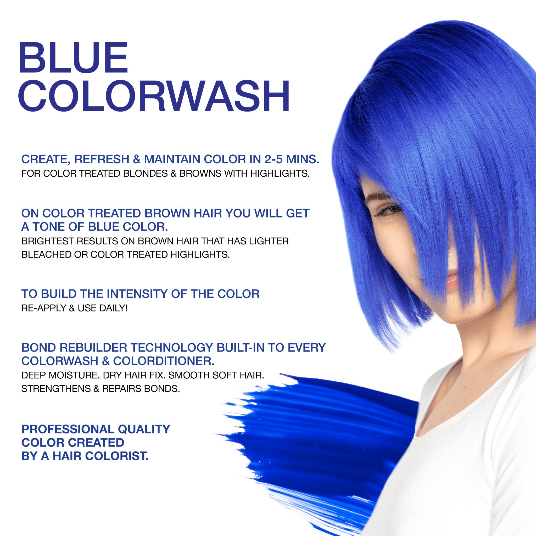 VIVID BLUE COLORWASH– Celeb Luxury